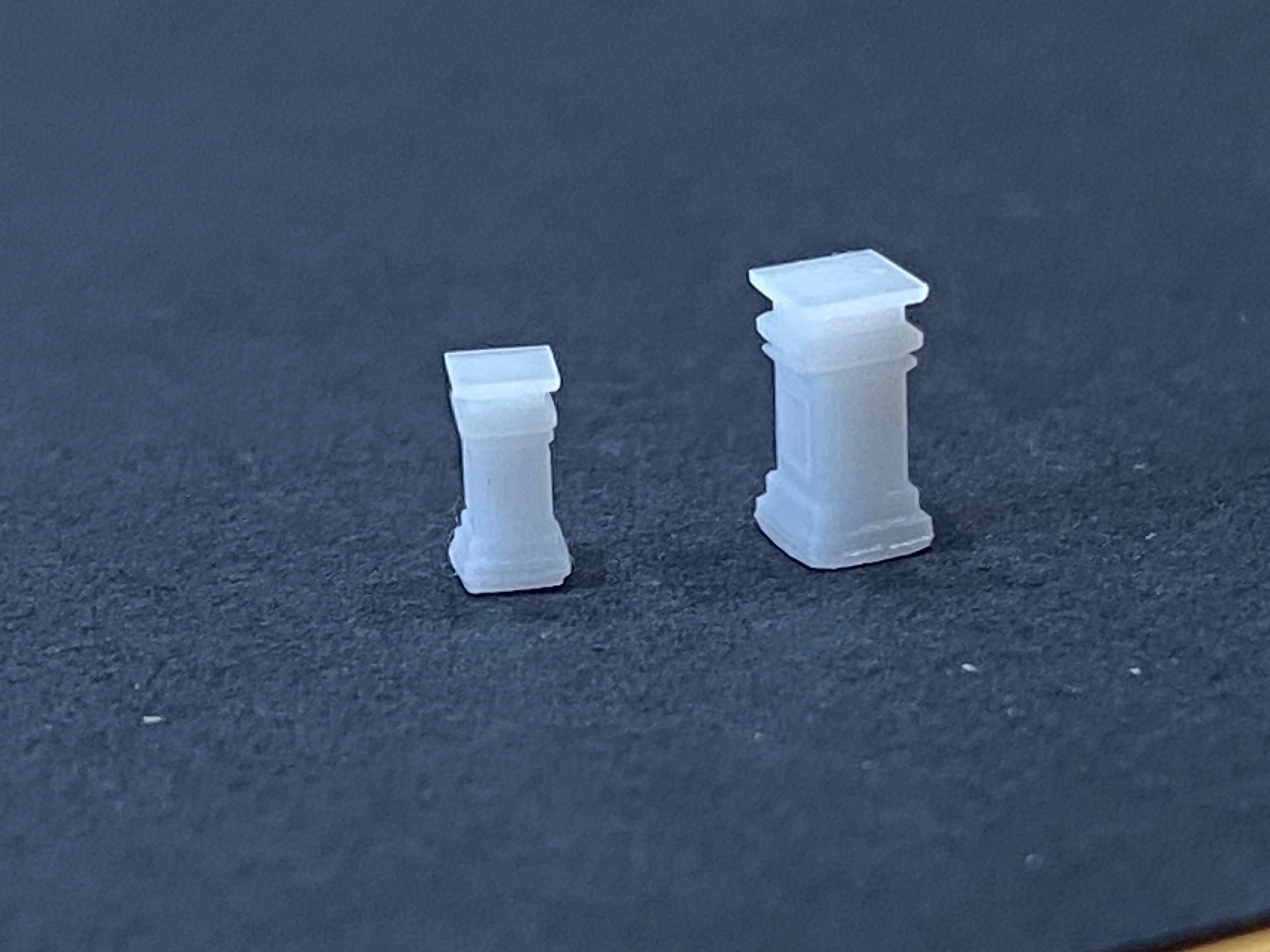 1:144 Scale Pedestals Kit * Dollhouse Miniature * N Scale / Gauge * 3D ...