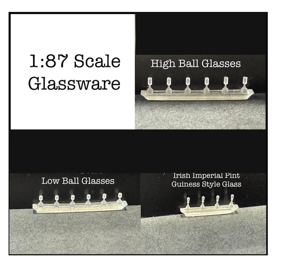 1:87 Scale Glasses Kits (you Choose Style) * Dollhouse Miniature HO ...