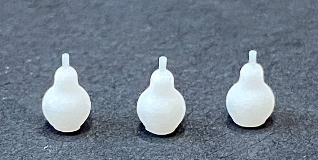 1:48 Scale Pears (6) Kit * Dollhouse Miniature * O Scale / Gauge * 3D ...