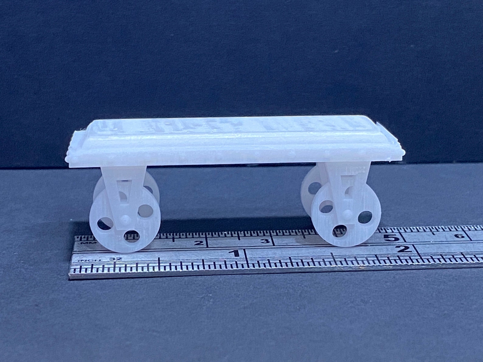 1:24 Scale Bench With Wheels Kit Dollhouse Miniature G - Etsy