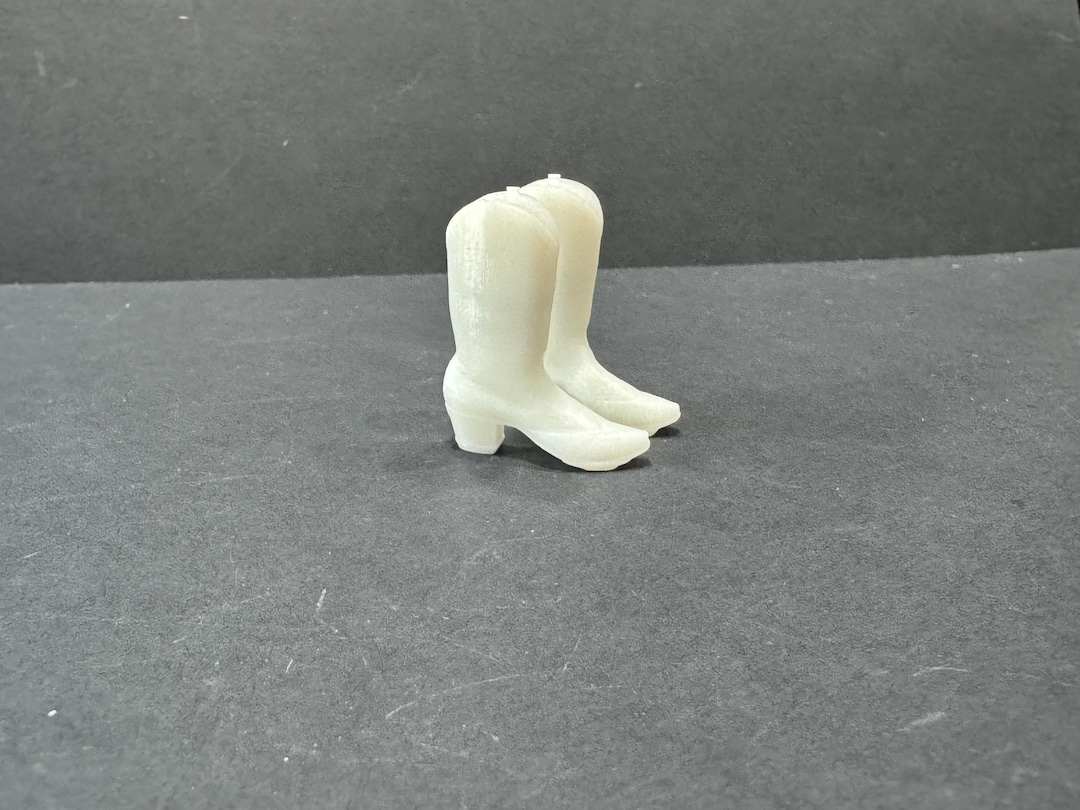 1:87 Scale Cowboy Boots (pair) Kit *dollhouse Miniature * HO Standard ...