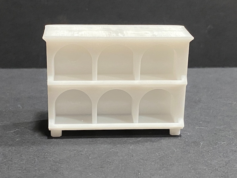 1:87 Scale Arched Cubby Cabinet Kit * Dollhouse Miniature * HO Standard ...