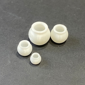 1:24 Scale Round Flower Pot Set (4) Kit *dollhouse Miniature * G Gauge ...