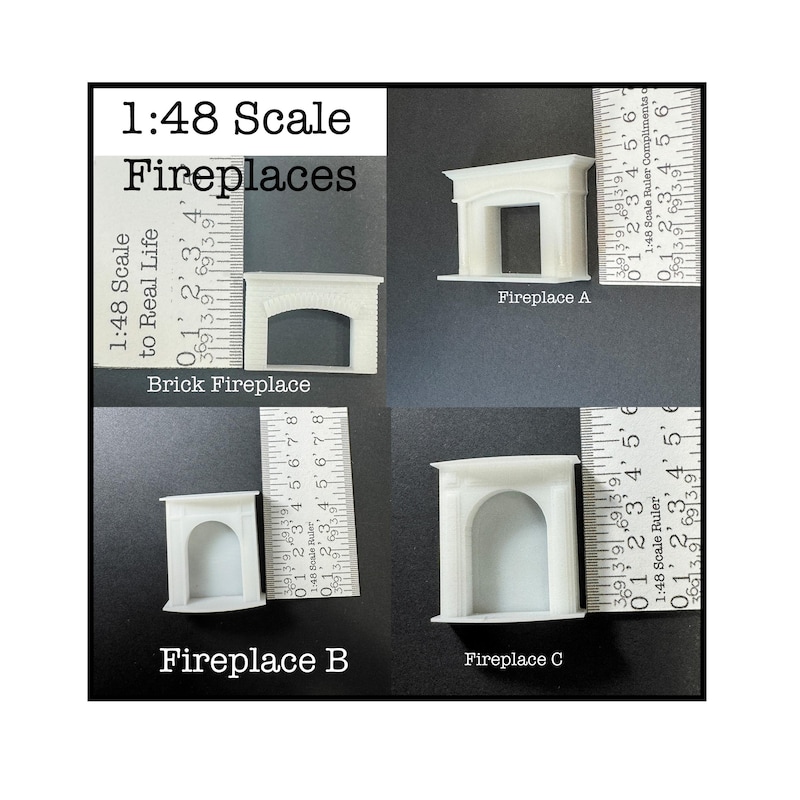 1:48 Dollhouse Fireplace - Etsy