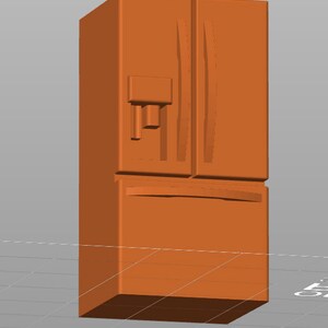 1:24 Scale Fridge Kit * Dollhouse Miniature * G Scale / Gauge * 3D ...