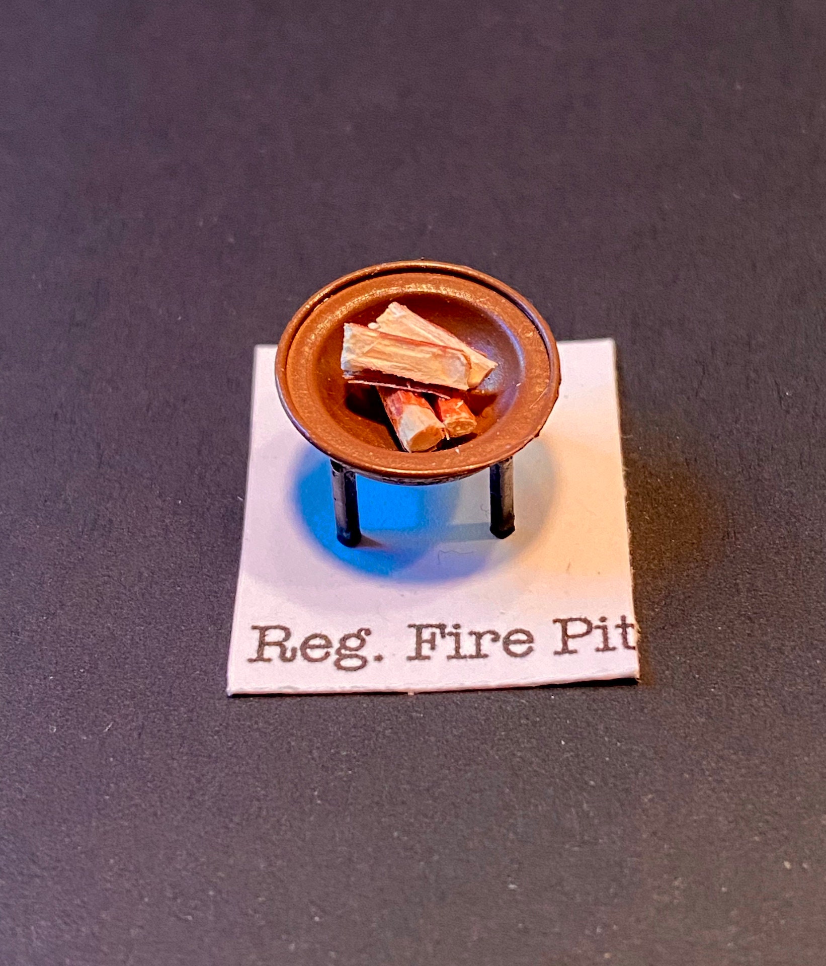 1:48 Scale Fire Pit 2 Piece Set Kit * Dollhouse Miniature * O Gauge ...