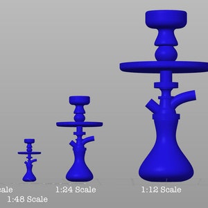 1:48 Scale Shisha / Hookah Kit * Dollhouse Miniature * O Scale / Gauge ...