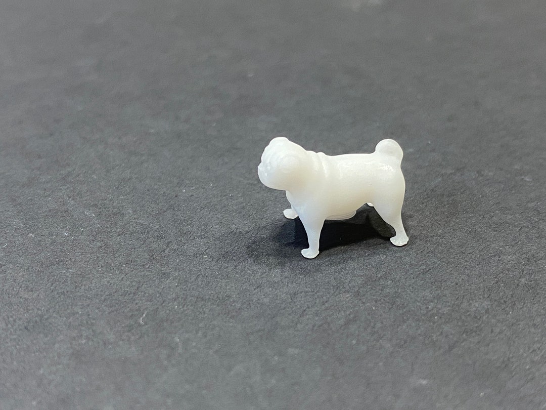 1:24 Scale Pug Dog Kit * Dollhouse Miniature G Scale Gauge 3D Printed ...