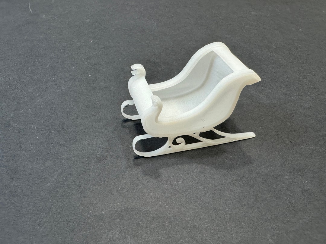 1:48 Scale Santa Sleigh Kit * Dollhouse Miniature * O Gauge * 3D ...