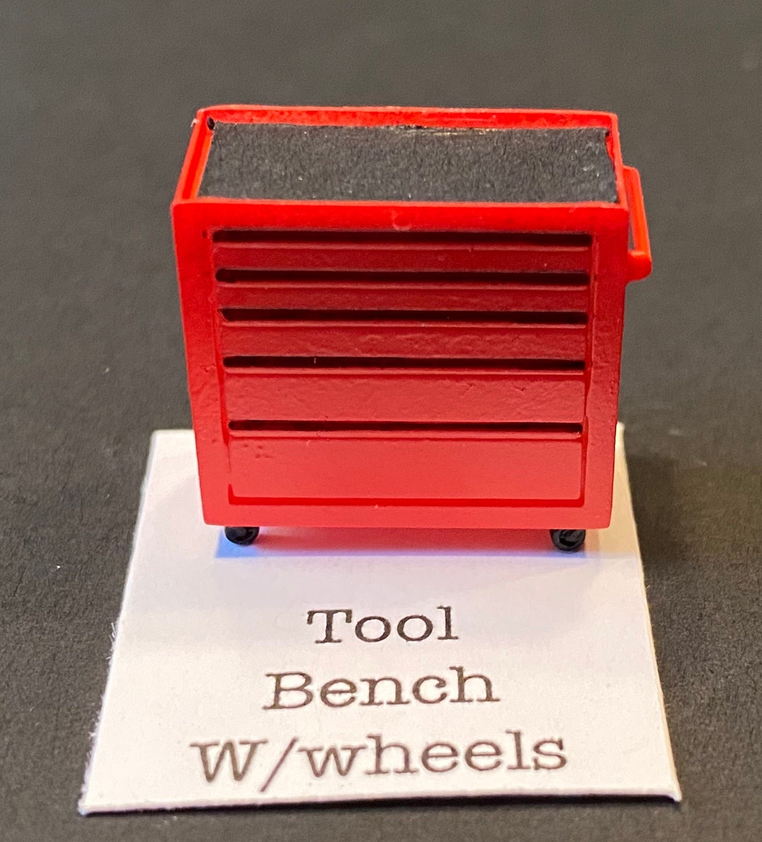 1:144 Scale Tool Box Bench on Wheels KIT * Dollhouse Miniature * N ...