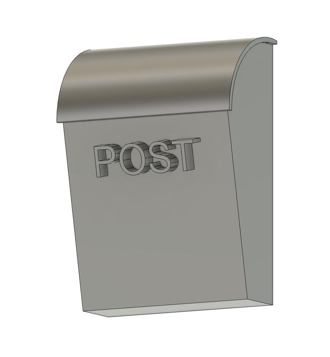 1:87 Scale Wall Mount Post Box Kit * Dollhouse Miniature * HO Standard ...