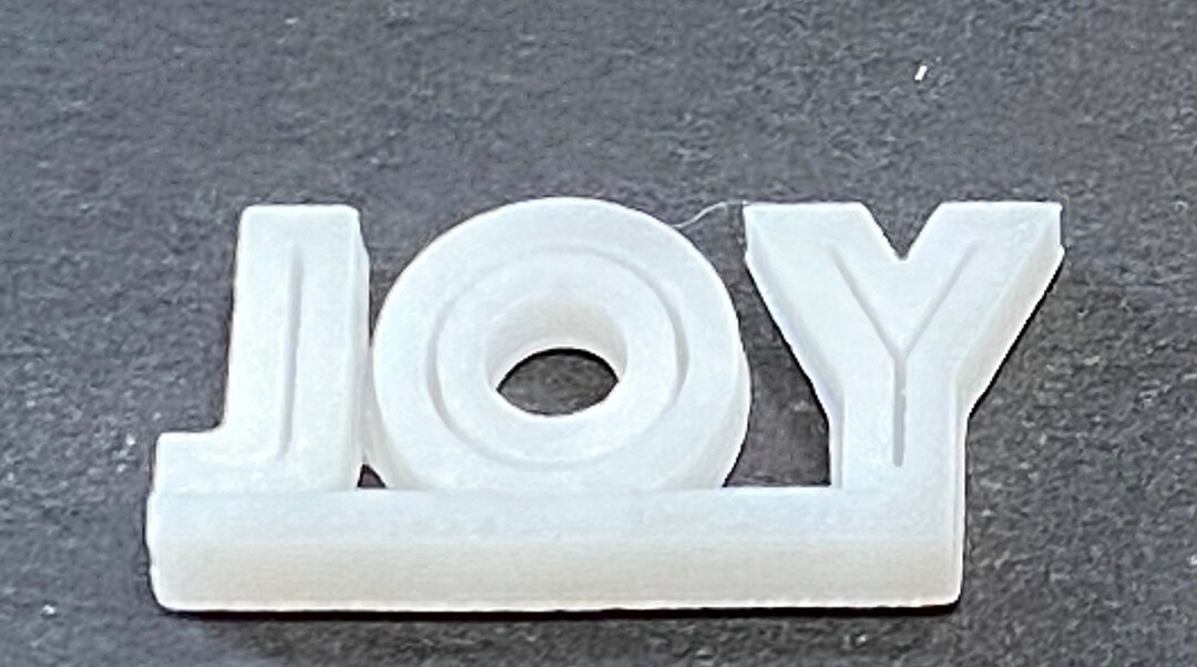 1:24 Scale JOY Sign Kit * Dollhouse Miniature * G Scale / Gauge * 3D ...