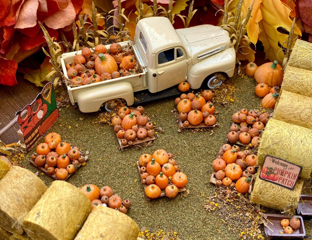 1:24 Scale Pumpkins (assortment of 12) Kit * Dollhouse Miniature * G ...