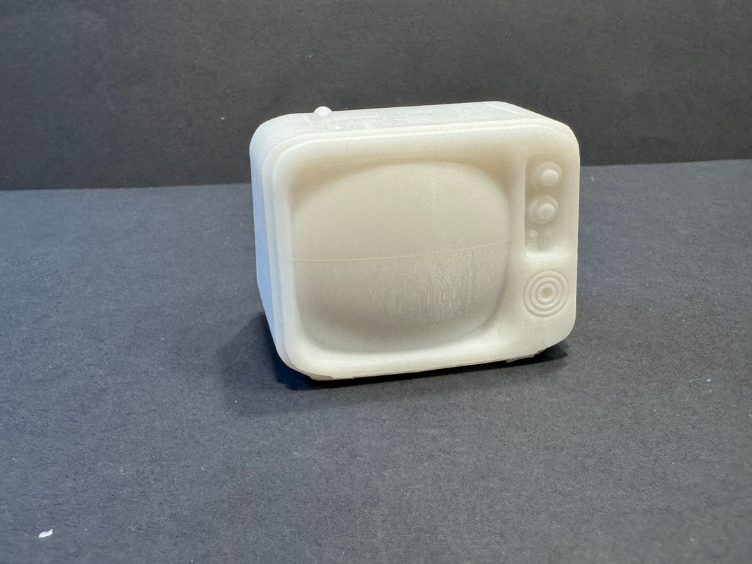 1:12 Scale Vintage PORTABLE TV Kit * Dollhouse Miniature * 3D Printed ...
