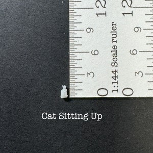 1:144 Scale Cat CHOICE of Posture Kit * Dollhouse Miniature * N Gauge ...