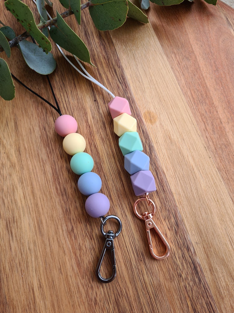 Handmade Personalised Rainbow Lanyard Teacher Lanyard Gift - Etsy Australia