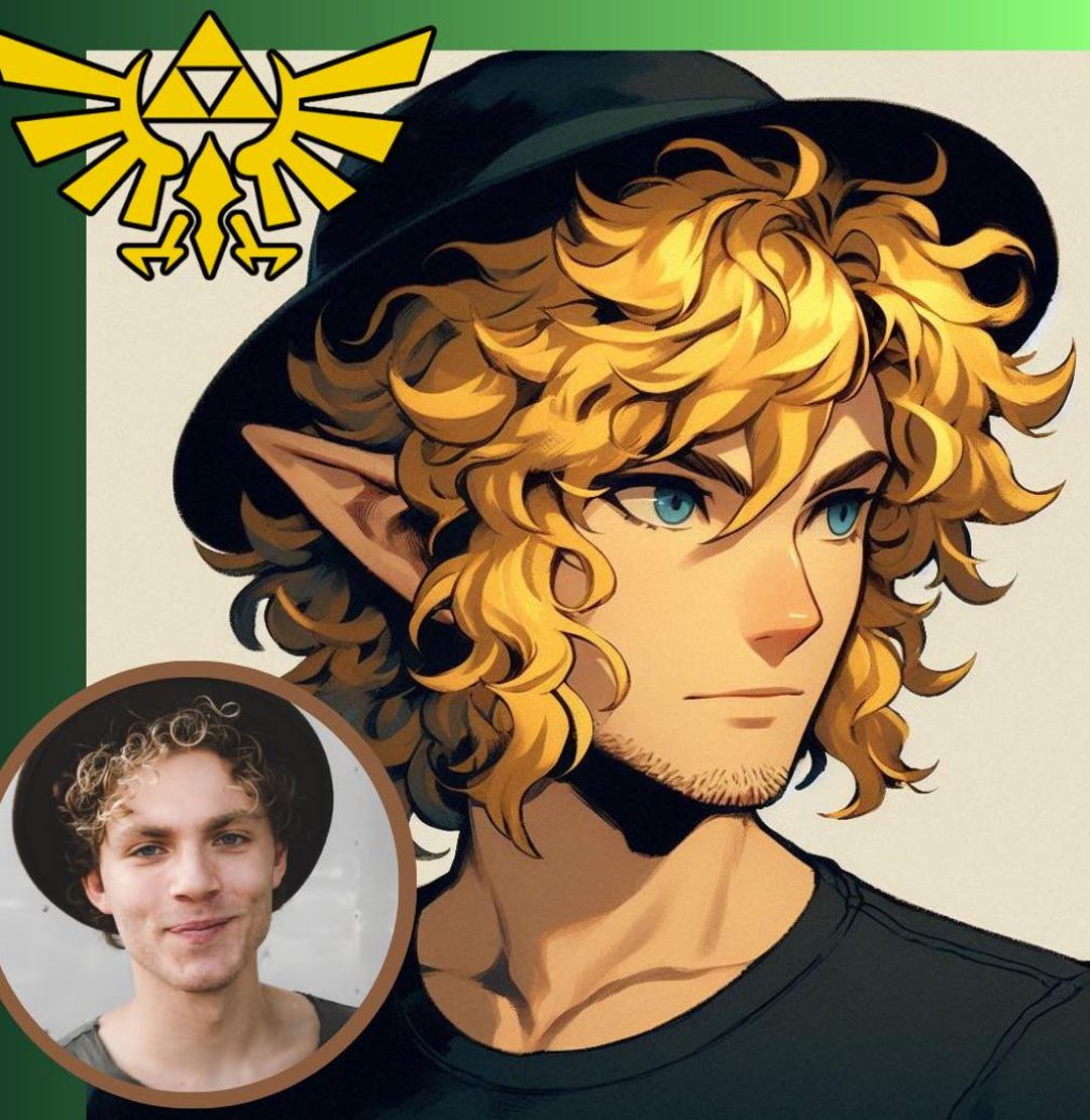 Zelda Custom Portrait. Legend of Zelda Portrait. Ocarina of Time ...