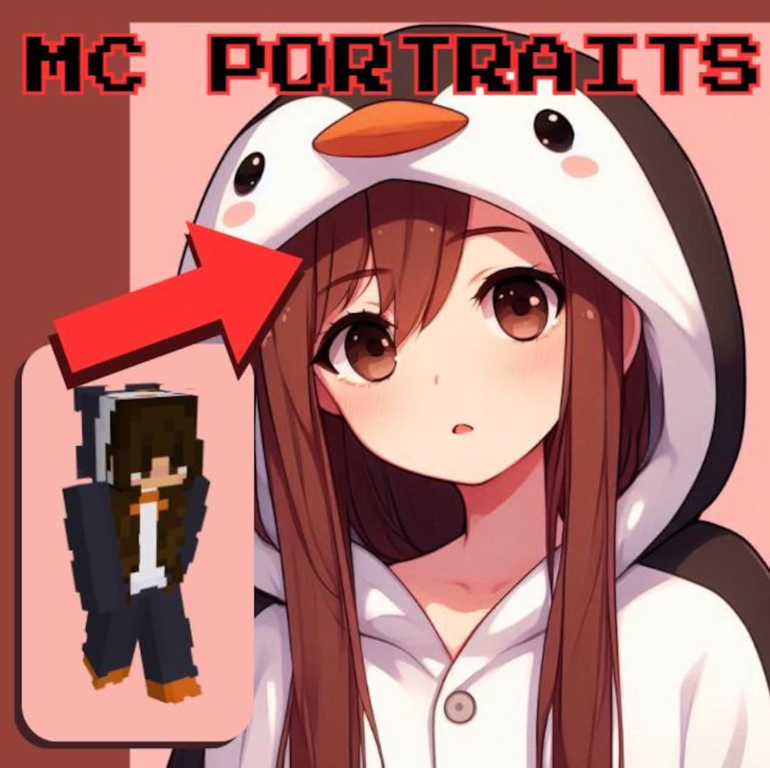 MC Portrait. Mine Portrait. Craft Portrait. Minecraft Custom Portrait ...