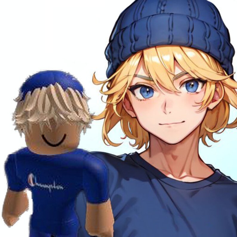 Cute Roblox Portrait. Roblox Custom Portrait. Video Game Portrait ...