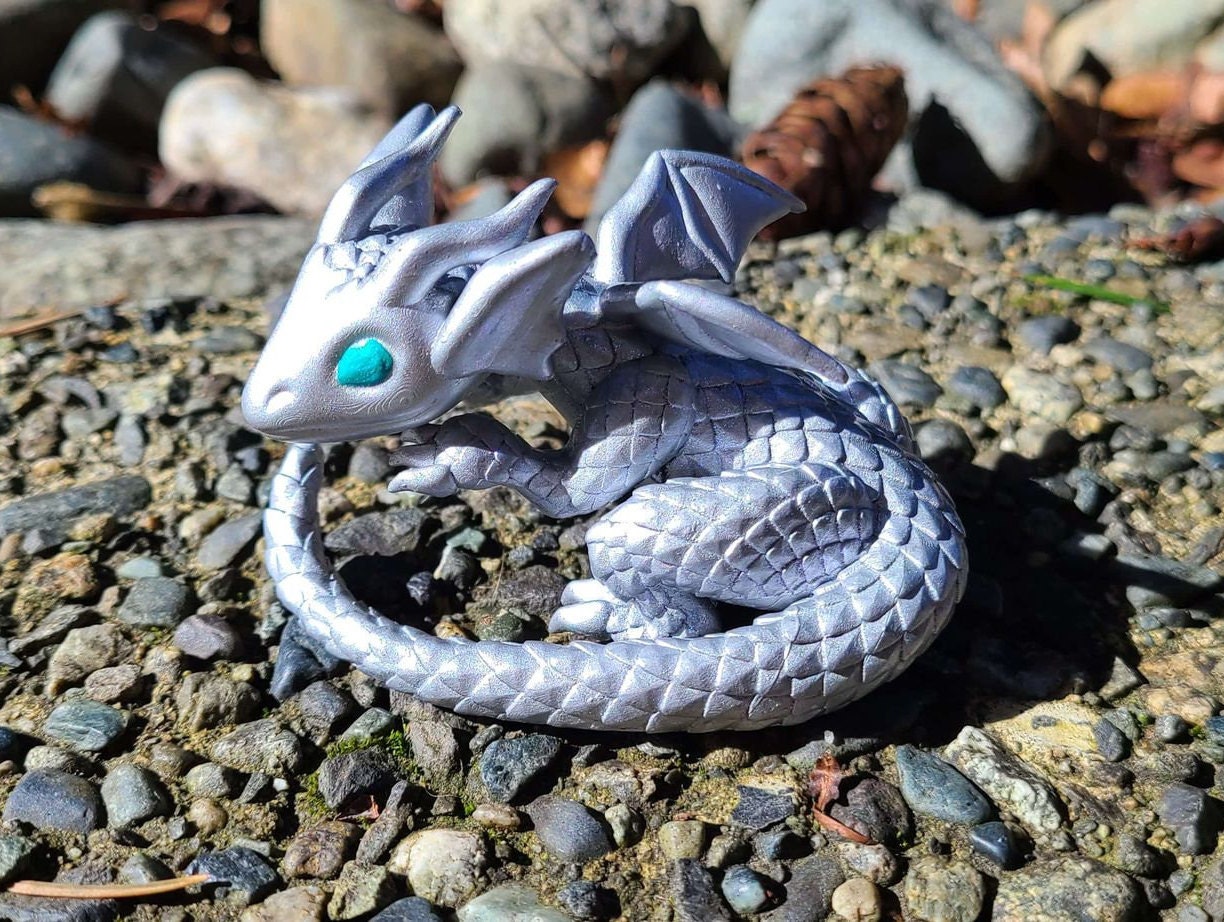 Adorable Dice Guardian Dragon Figurines | Etsy Canada