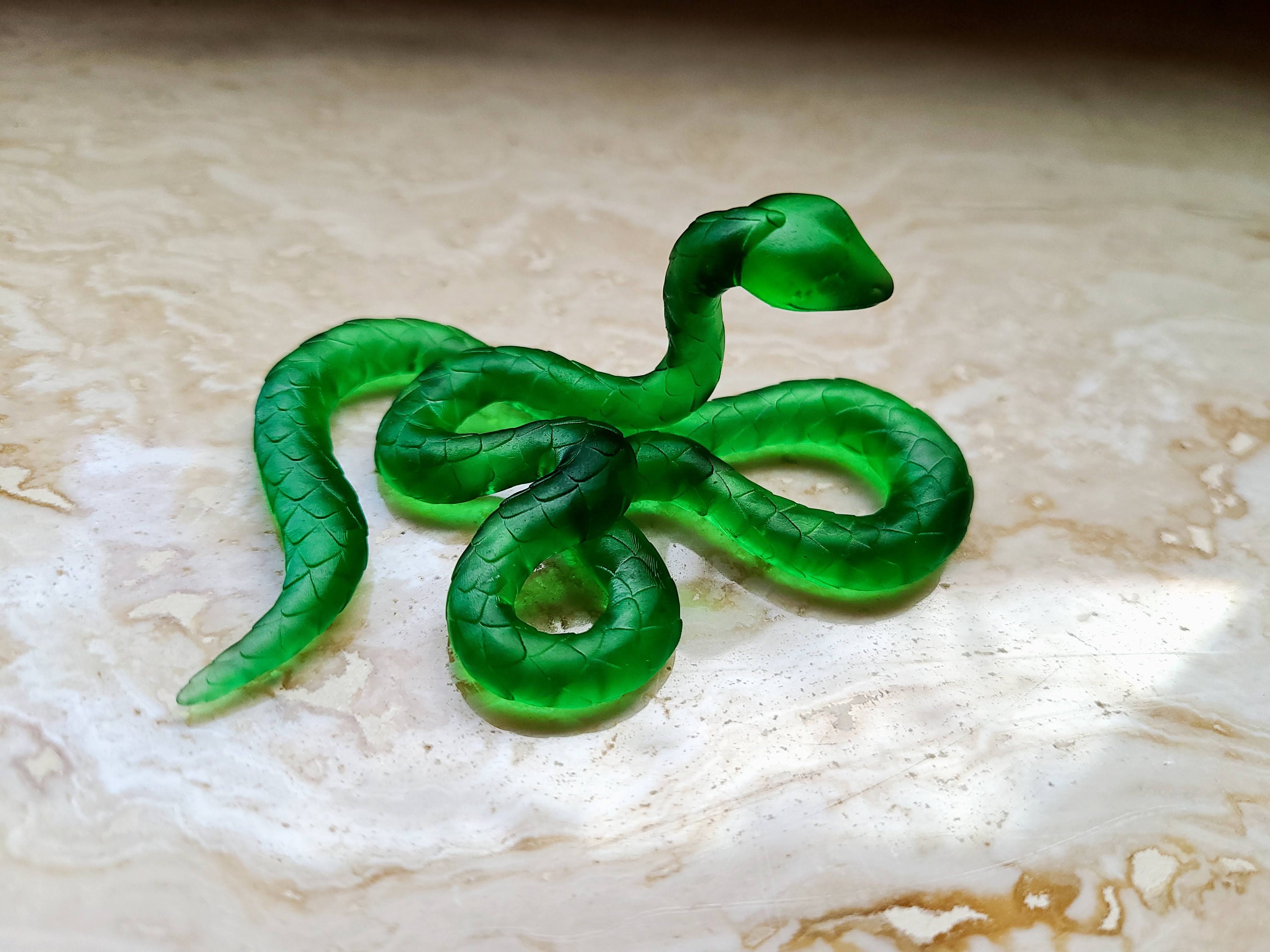 Adorable Snake Dice Guardian Figurine | Etsy