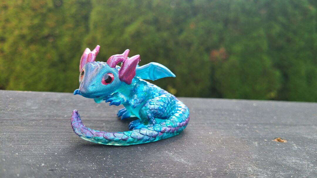 Custom Painted Dragon Figurine Dice Guardian - Etsy