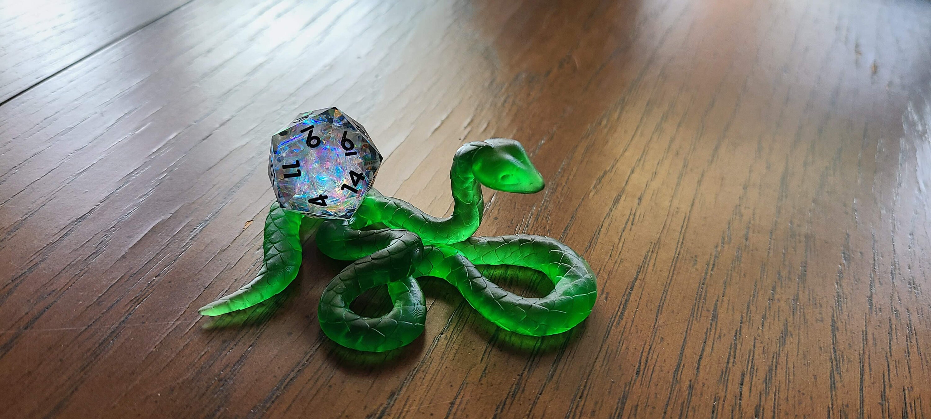Adorable Snake Dice Guardian Figurine | Etsy