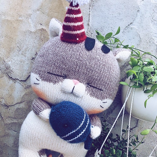Knitting PATTERN Animal Knit Pattern Cat Animal Patterns - Etsy