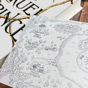 The Cruel Prince Map Print Hand Drawn Art Print - Etsy