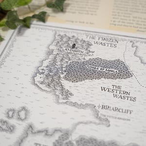 Erilea-tog Map Print | Hand Drawn Art Print - Etsy