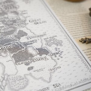 Throne of Glass Map 11x14 | Hand Drawn Art Print - Etsy