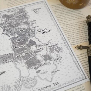 Throne of Glass Map 11x14 | Hand Drawn Art Print - Etsy