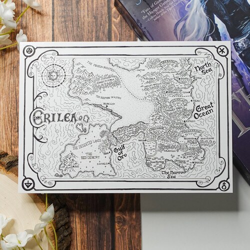 The Cruel Prince Map Print Hand Drawn Art Print - Etsy