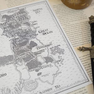 Throne of Glass Map Print | Hand Drawn Art Print - Etsy