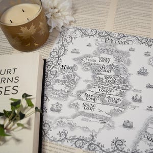 Prythian- ACOTAR Map 11x14 | Hand Drawn Art Print - Etsy