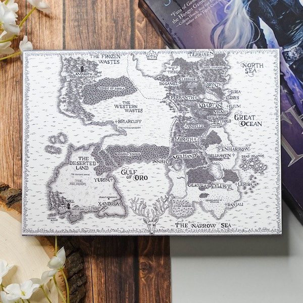 Throne of Glass Map - Etsy