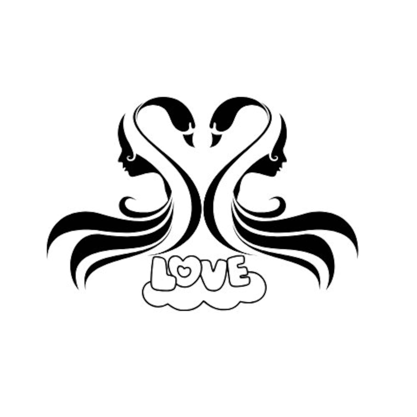 Heart Outline Clipart, Love Valentine's Day Designs (digital Download ...
