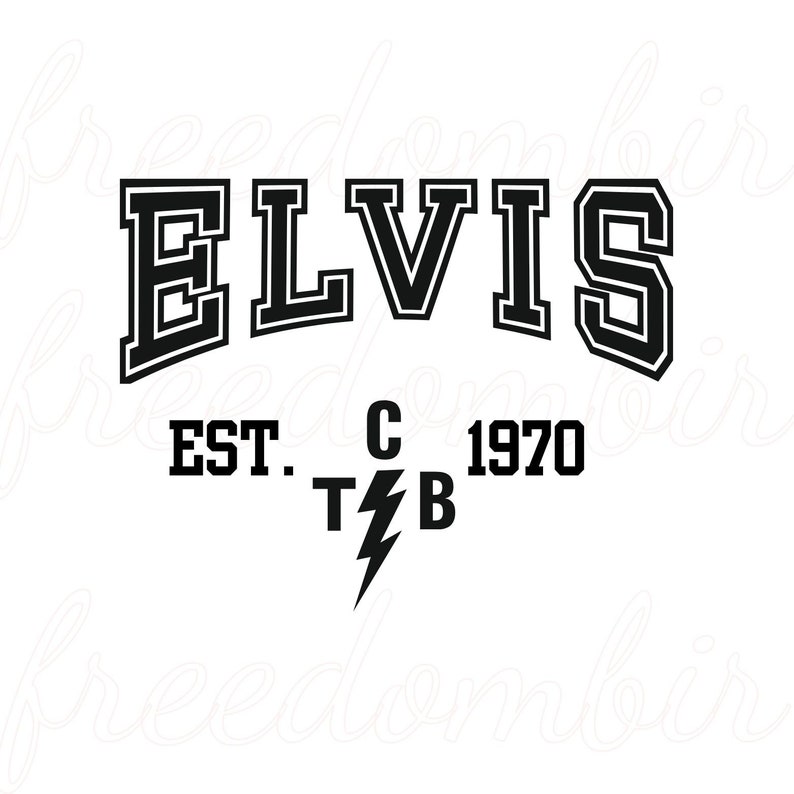 Elvis Tcb(you Can Add Any Date You Want) Digital Design for Cards ...