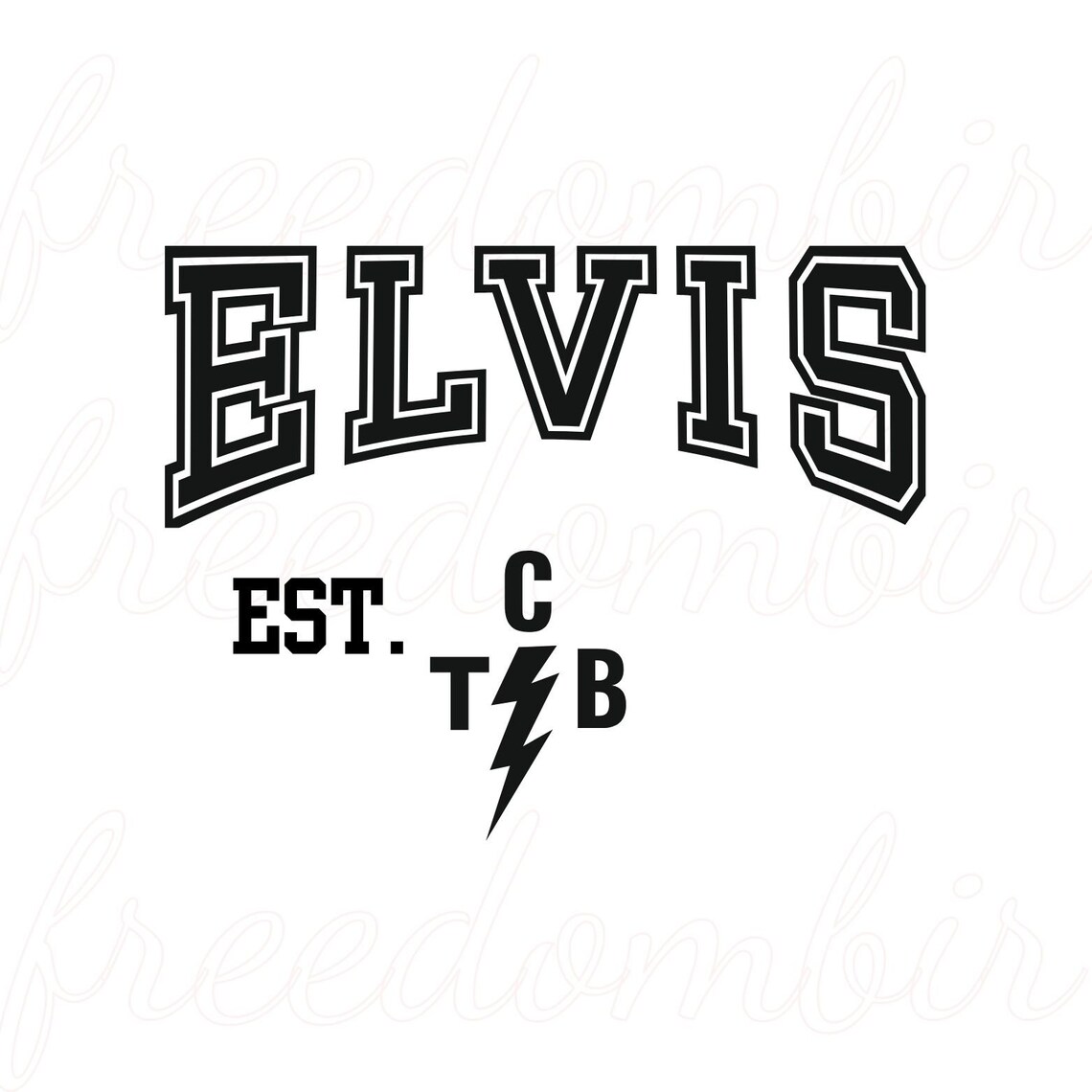 Elvis Tcb(you Can Add Any Date You Want) Digital Design for Cards ...