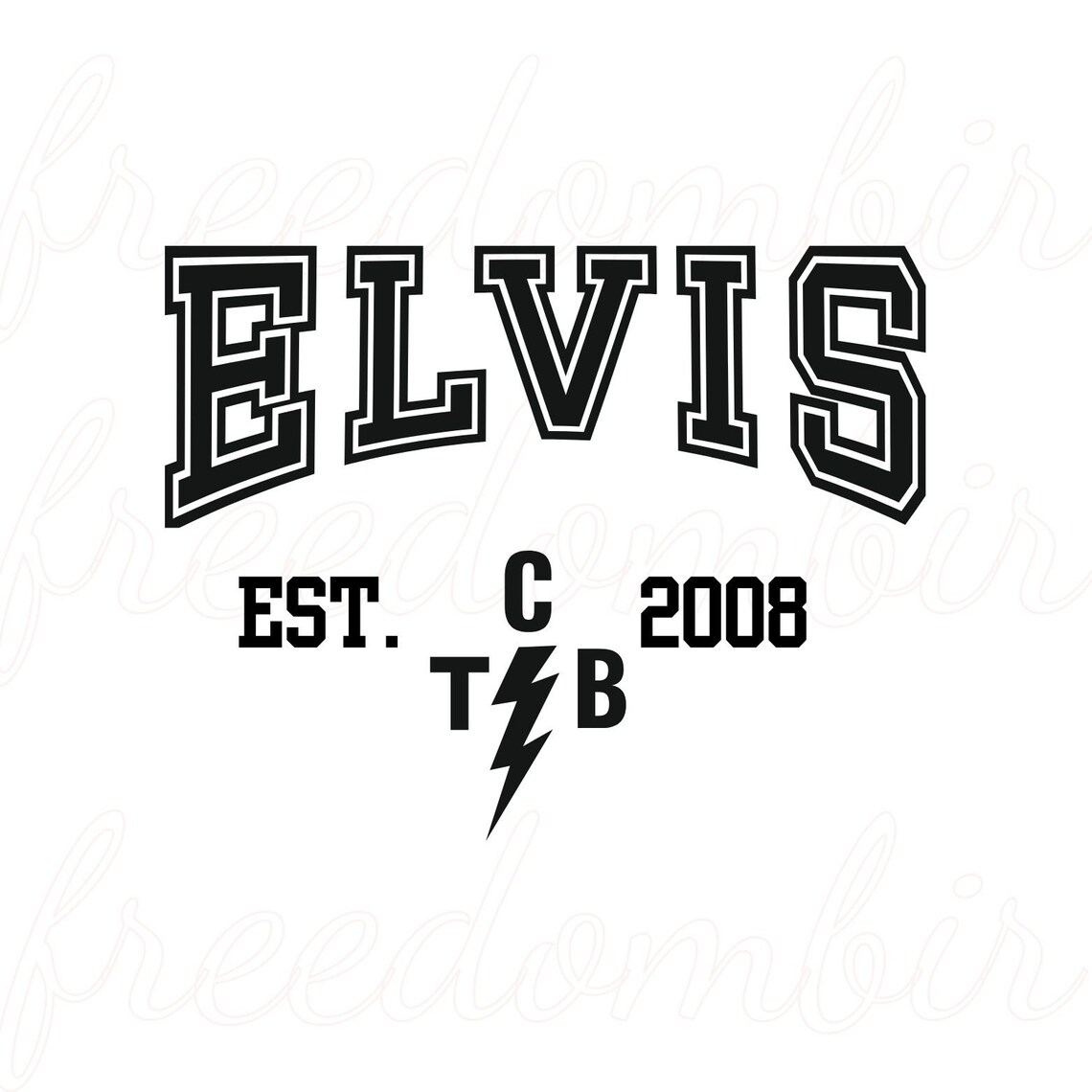 Elvis Tcb(you Can Add Any Date You Want) Digital Design for Cards ...