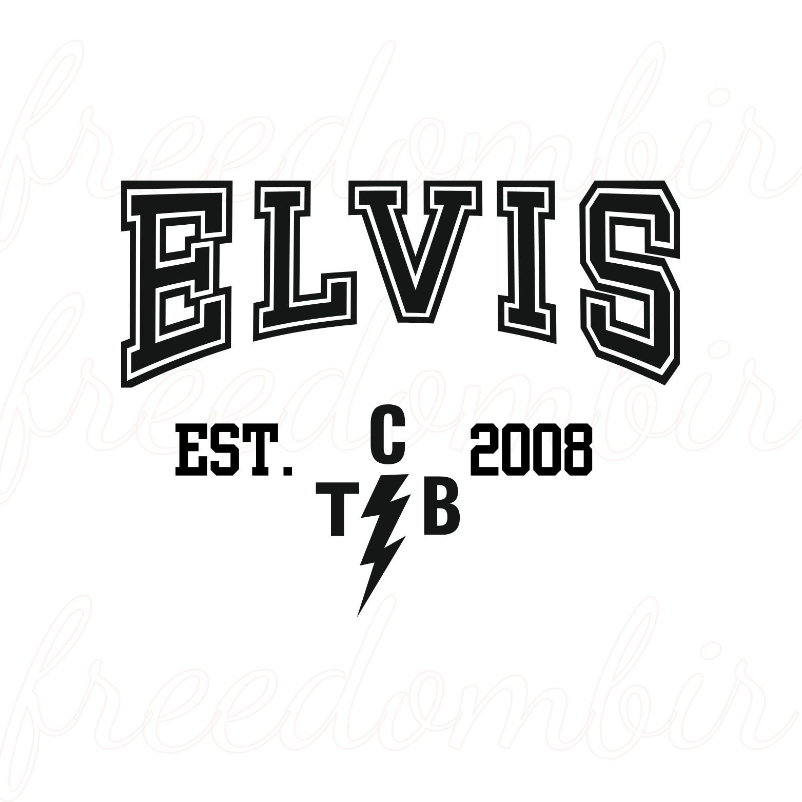 Elvis Tcb(you Can Add Any Date You Want) Digital Design for Cards ...