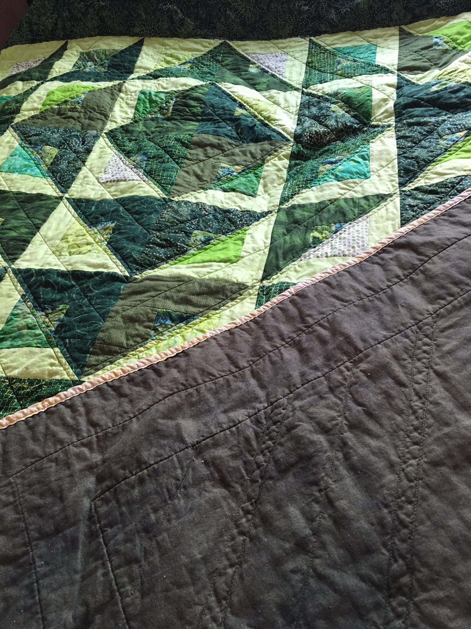 Radiant Quilt in Greens - Etsy