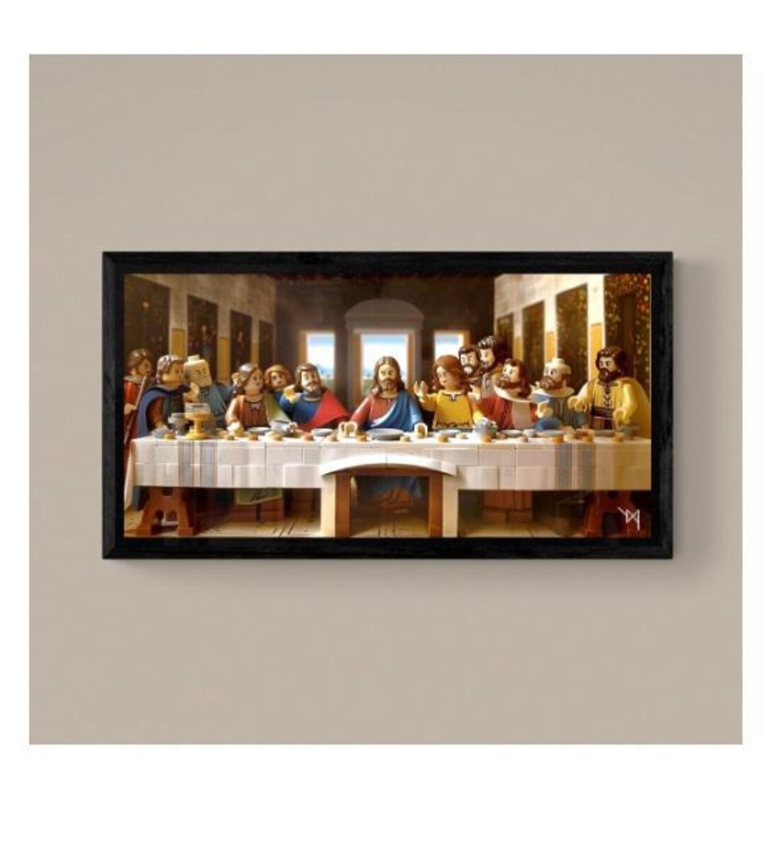 Lego Christ. 'last Supper Lego Edition' Original Work by the Artist ...