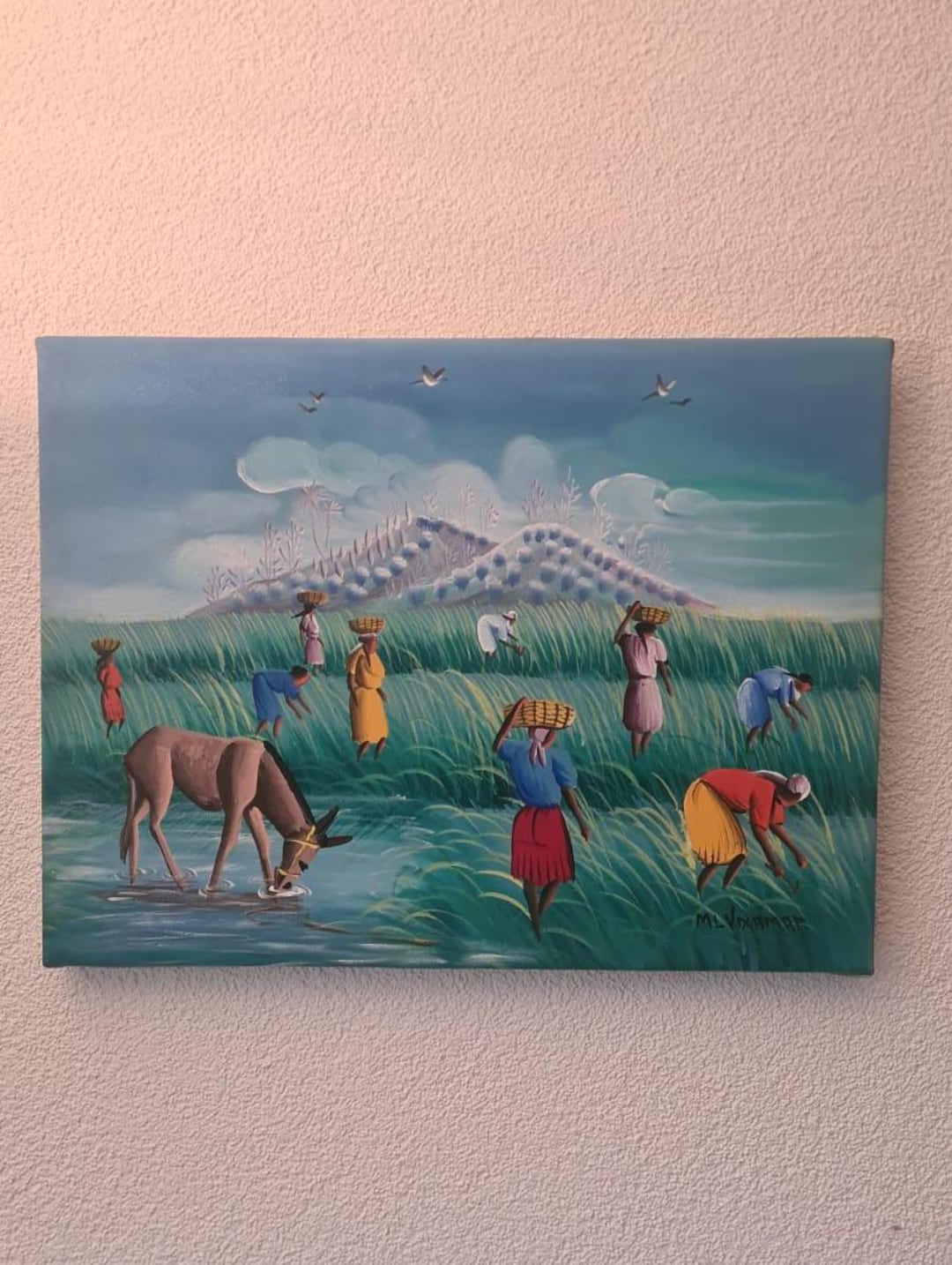Colourfull Painting From Haïti. M.L Vixamar - Paysage - Etsy