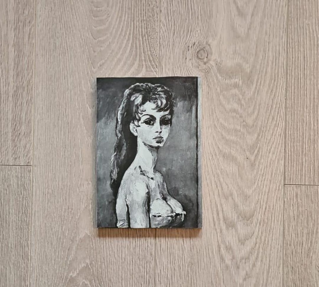 Brigitte Bardot Drawing. Lightweigt Cardboard With Hanging Magnets. - Etsy