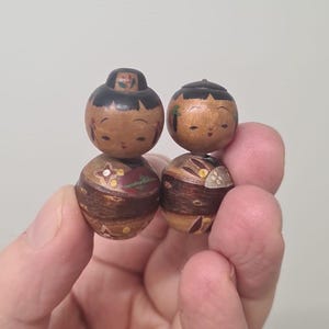 Kokeshi Mini Dolls, Four Vintage Kokeshi Dolls - Etsy