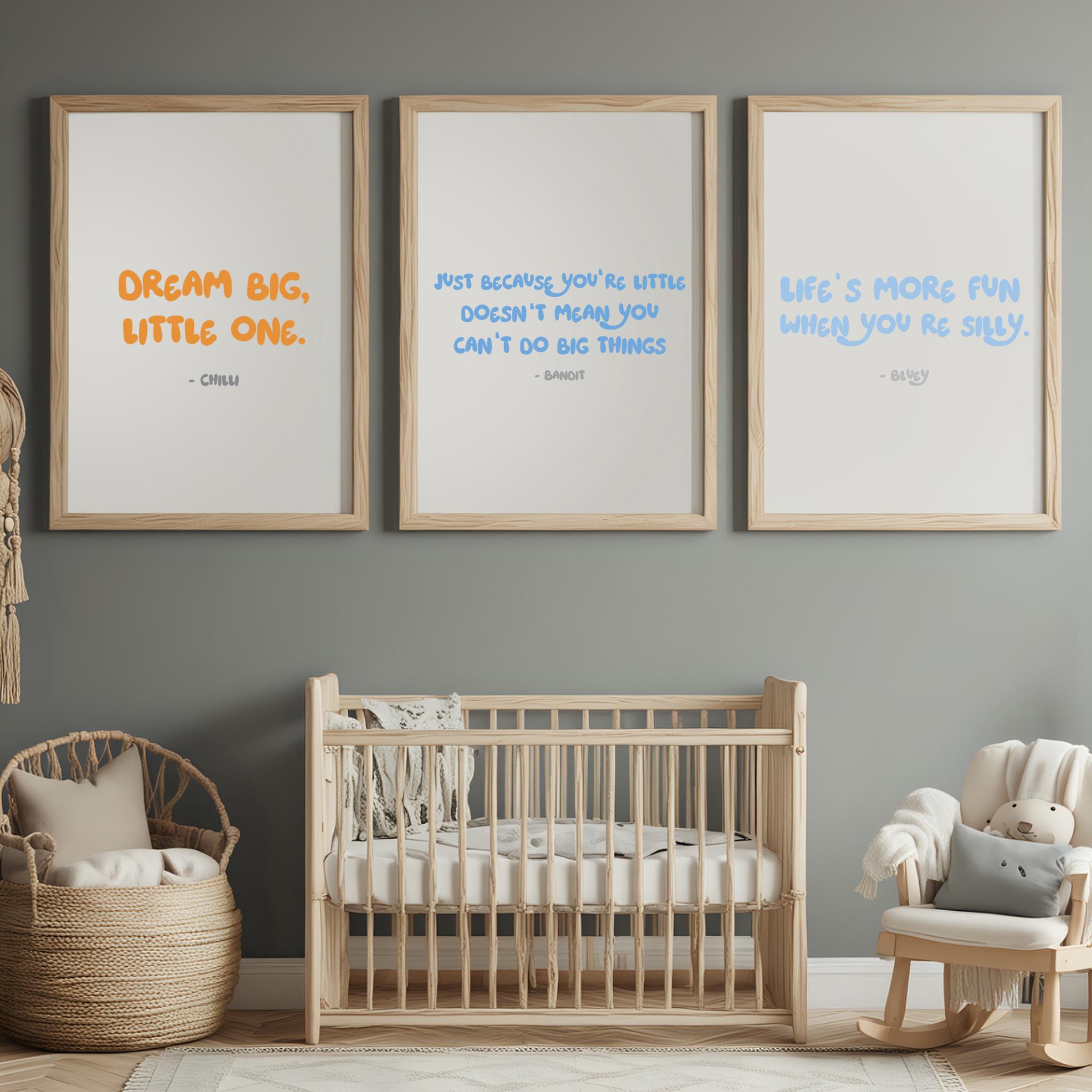 Bluey Quote Print, Bluey, Bingo, Kids Wall Art, Bedroom Wall Art, Kids ...