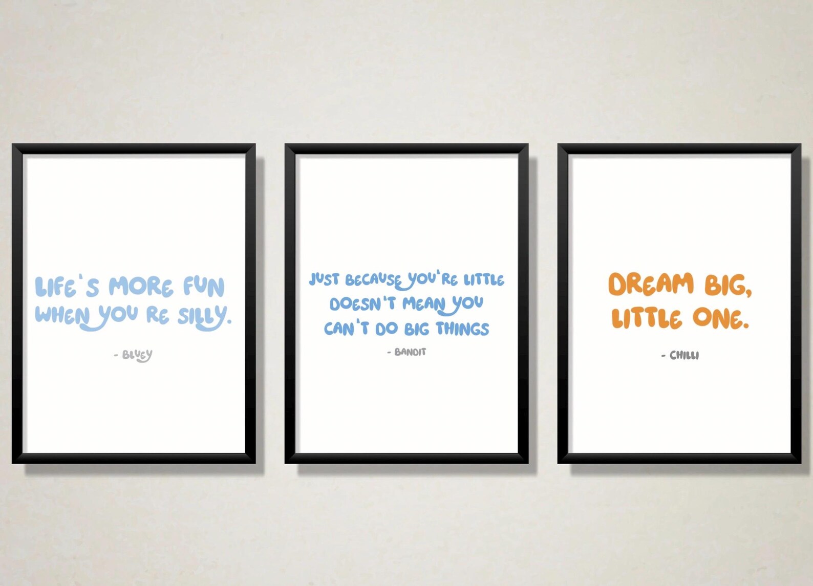 Bluey Quote Print, Bluey, Bingo, Kids Wall Art, Bedroom Wall Art, Kids ...