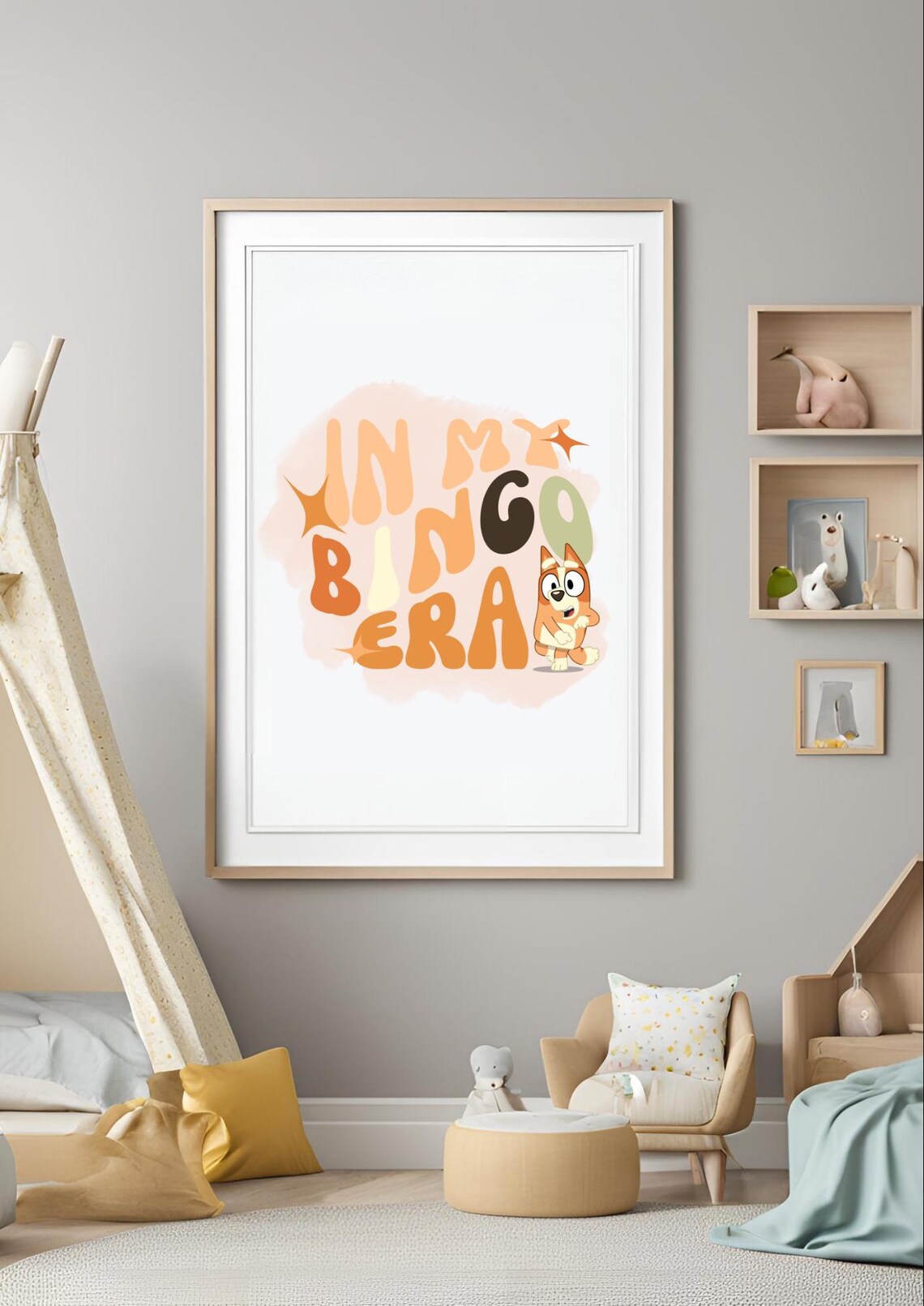 Bingo Print, Bluey and Bingo, Bluey, Bluey Digital, Bluey Art, Bluey ...