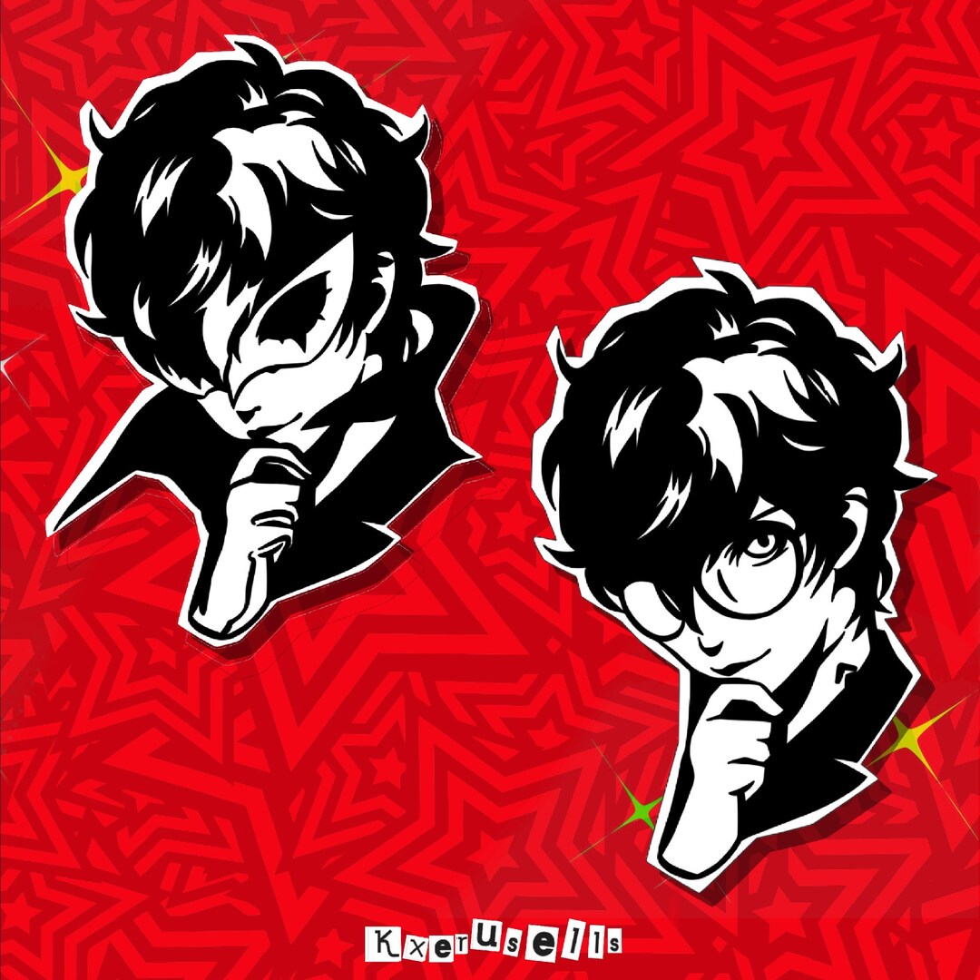 Protagonist Vinyl Decal | Anime Video Game JDM Itasha - Etsy